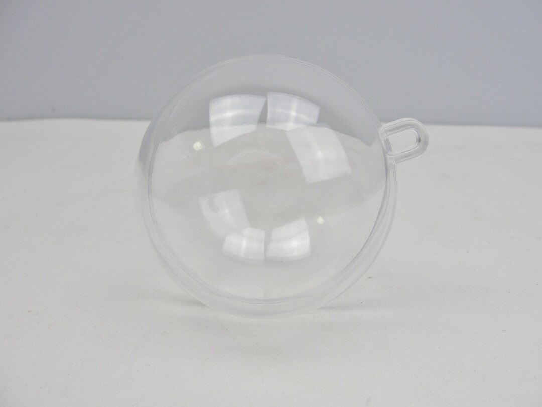 Plastic Fillable 2-part Round Ornament Choose Your Size Set of 3 - Etsy