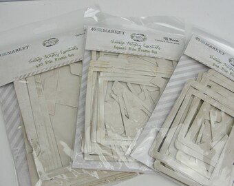 Set of 2 Large Metal Label Holders, Card Holders, Metal Label Frames ...