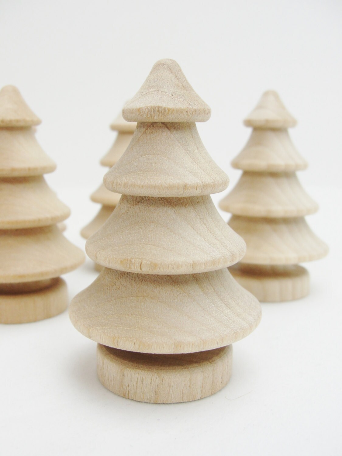 Turned Wooden Tree Wooden 3 Dimensional Tree 2 3/4 - Etsy Australia