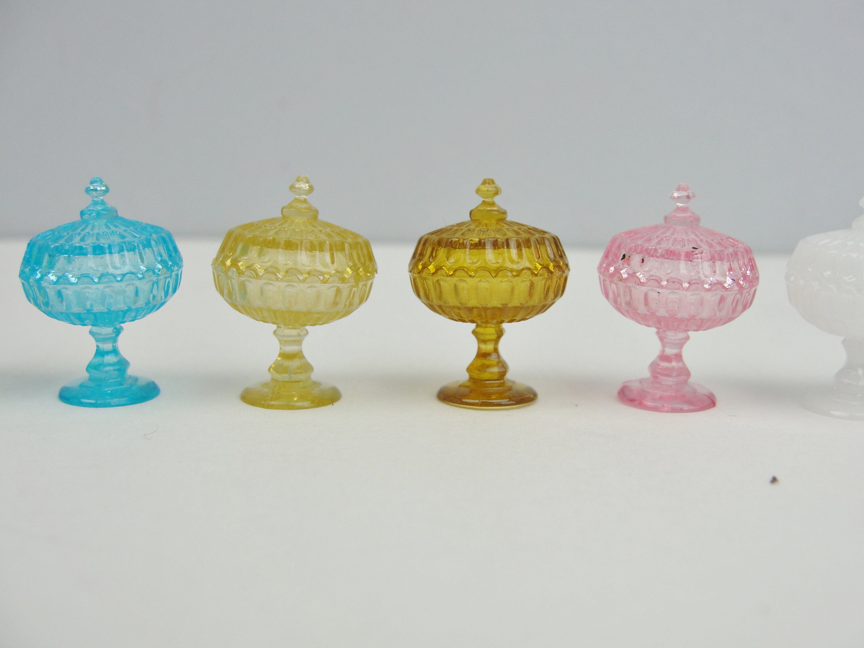 Dollhouse Miniature Candy Dish Set Choose Your Color | Etsy