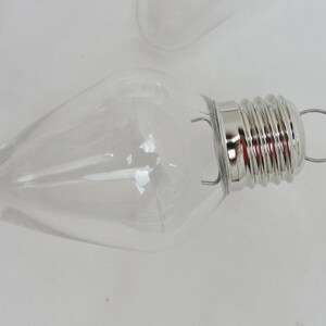 Plastic Fillable Light Bulb Shaped Ornament Diy Set of 5 - Etsy
