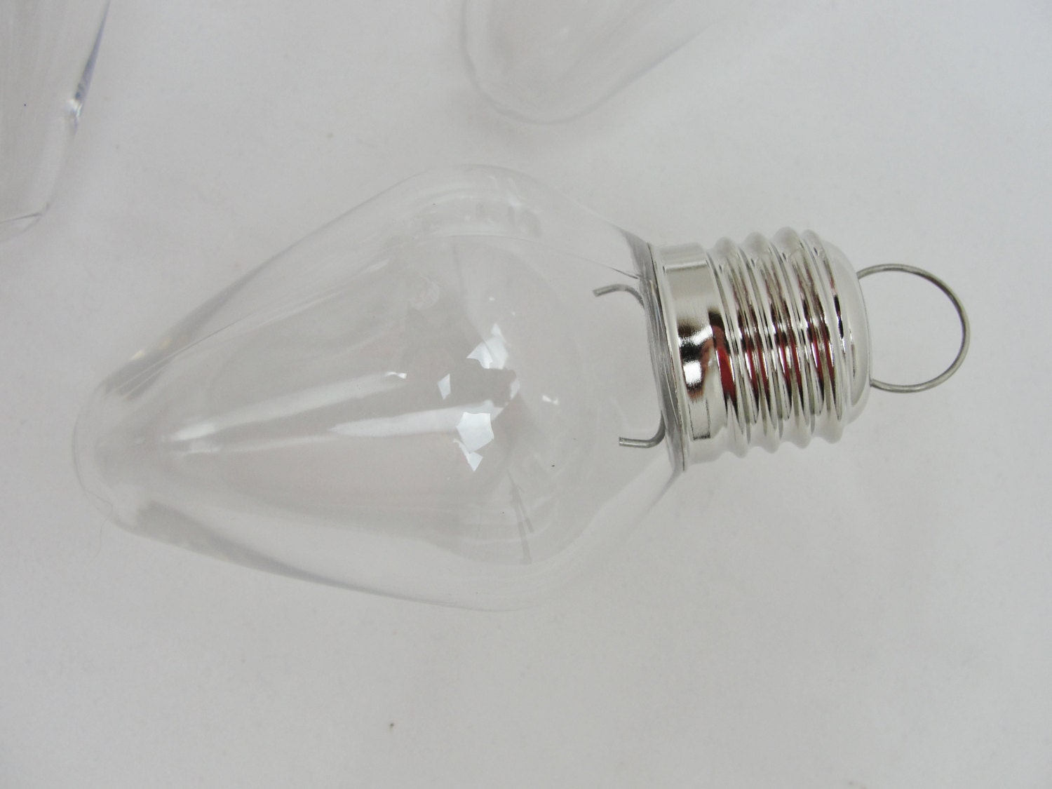 Plastic Fillable Light Bulb Shaped Ornament Diy Set of 5 - Etsy