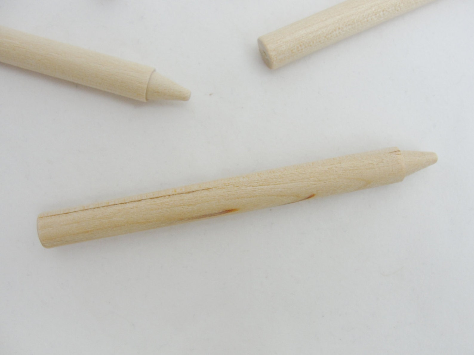 Wooden Crayon Diy Crayon Unfinished Wooden Crayon Set of 6 | Etsy