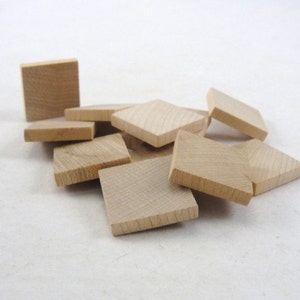 Wooden Square One Inch 1 One Inch Square Tile - Etsy