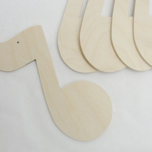 Large music note ornament DIY music note set of 5 | Etsy
