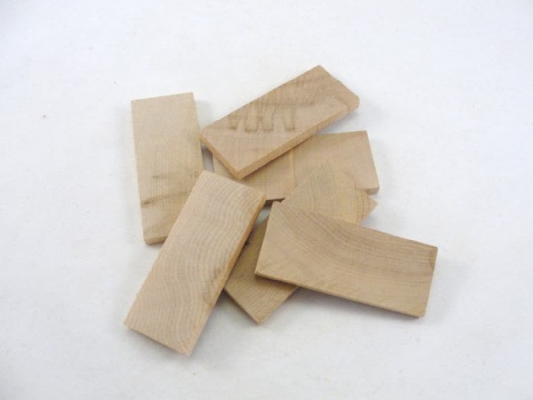 Wooden Rectangle 3" X 1.25" Unfinished DIY Set of 6 - Etsy