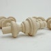 Small Wooden Finial Set of 4 - Etsy