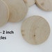 25 Wood 2 Inch Circles, Wood Disc, Wooden Disk 2" X 1/4" Thick ...
