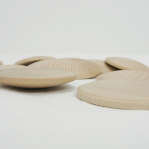 2" Domed Wood Disc, 2 Inch Domed Disk, Domed Circle 5/16" Thick ...