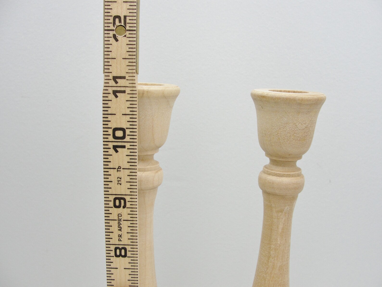 11 Wood Candle Stick Pair Candlestick Pair Candle - Etsy