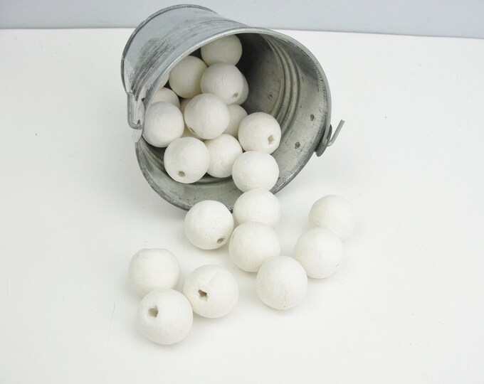 Cotton Spun Paper Beads Choose Your Size - Etsy