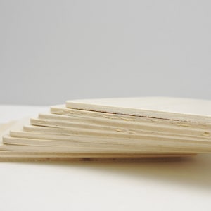 4" Wooden Squares, Large Wood Squares, Set of 10 - Etsy