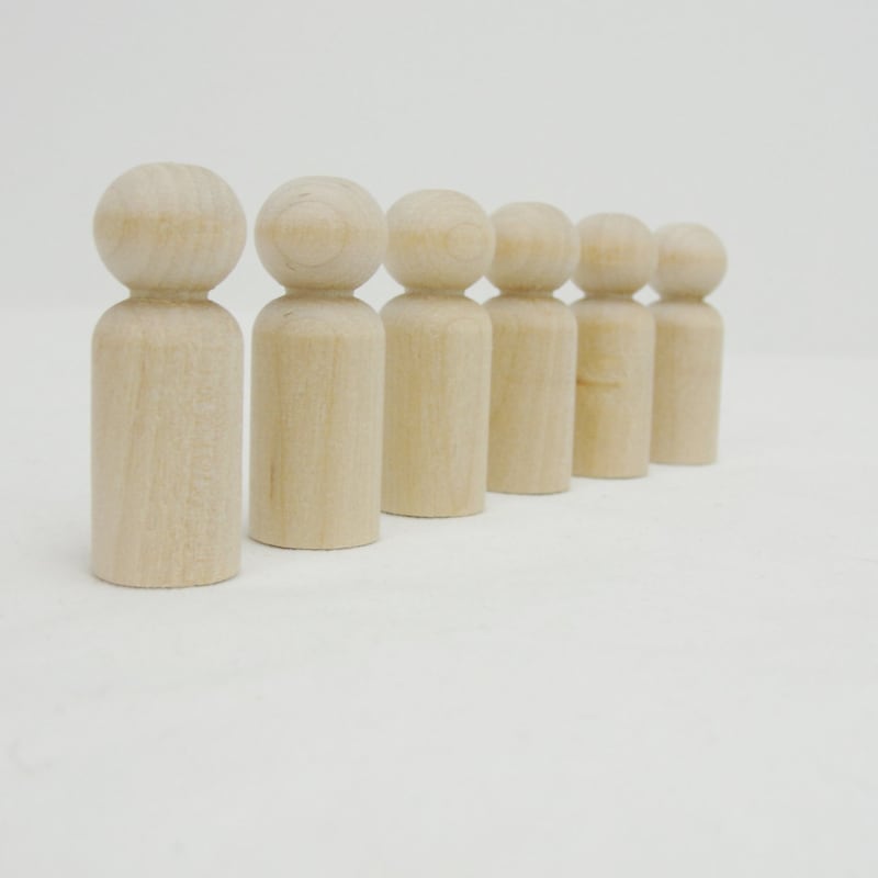 Wood Peg People - Etsy
