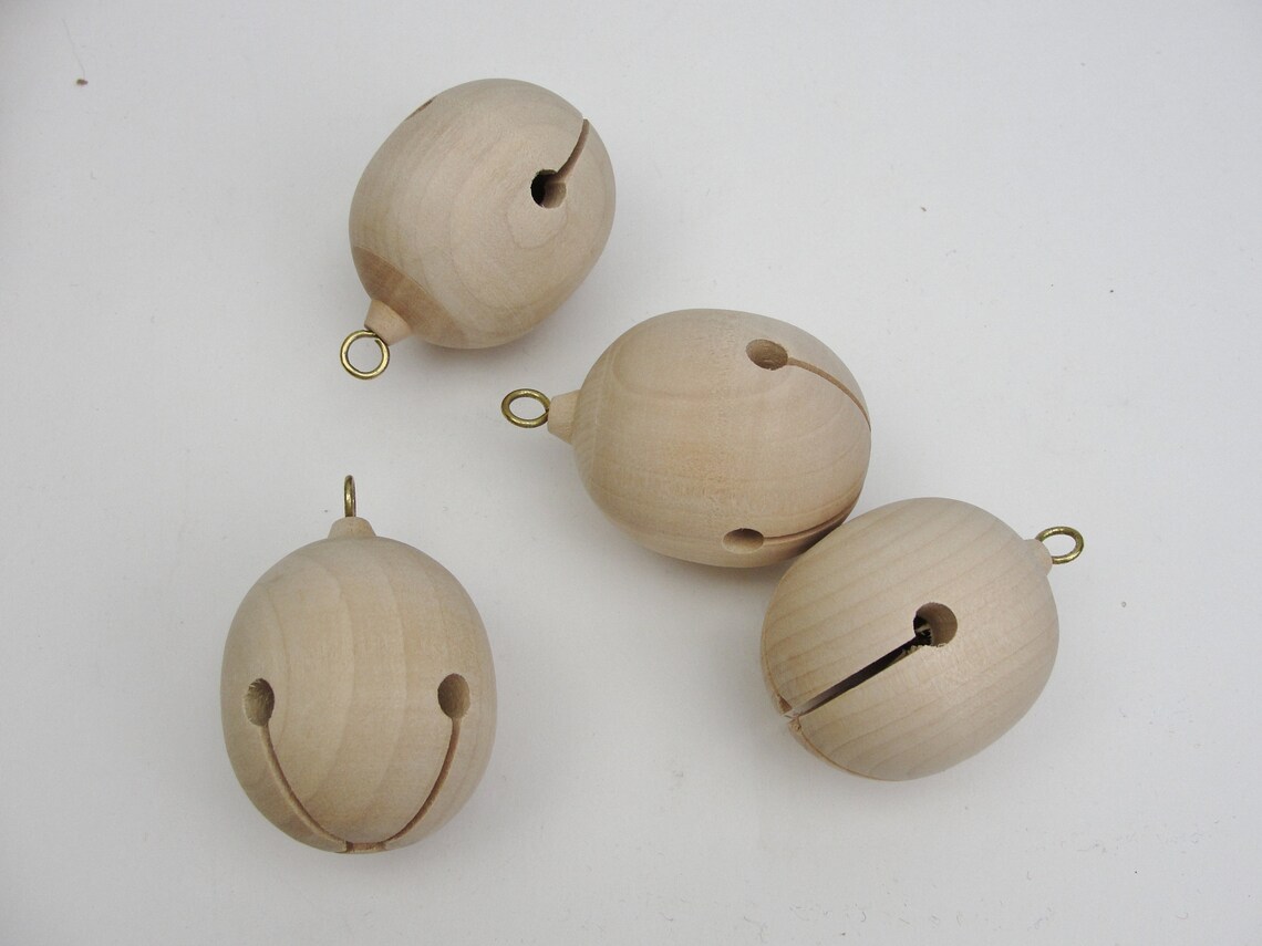 Wooden Jingle Bell Choose Your Size From 3 Available Sizes - Etsy Ireland