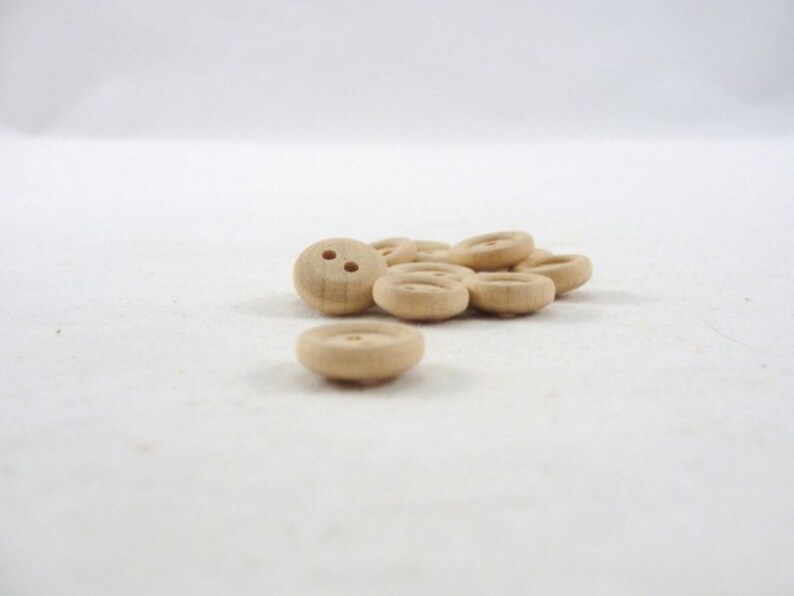 Small Wooden Buttons 1/2 Inch Unfinished DIY - Etsy