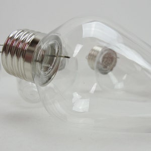 Plastic Fillable Light Bulb Shaped Ornament Diy Set of 5 - Etsy