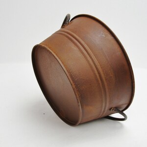 Rusty Metal Bucket, Rustic Centerpiece Container - Etsy