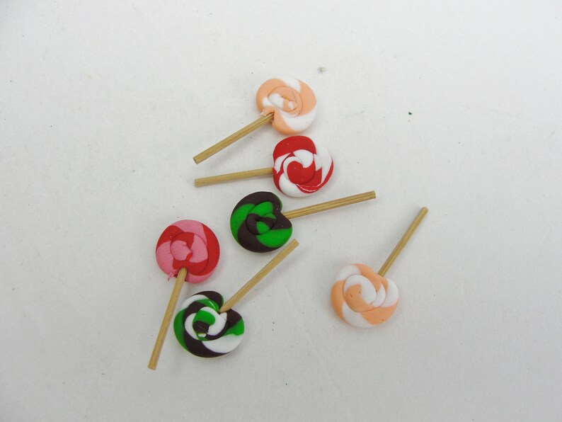 Tiny lollipops dollhouse lollipop | Etsy