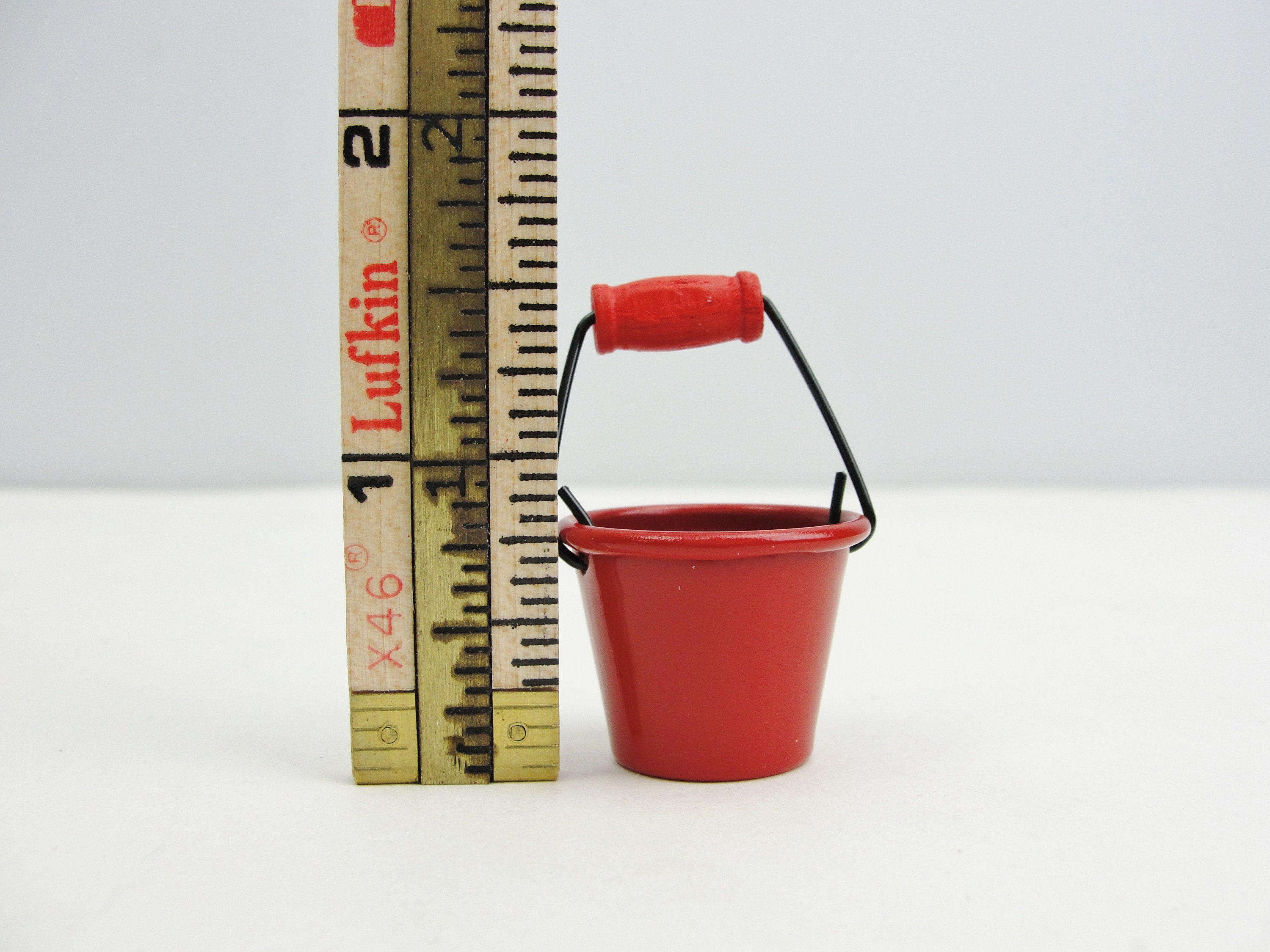 Tiny Metal Bucket Dollhouse Bucket | Etsy