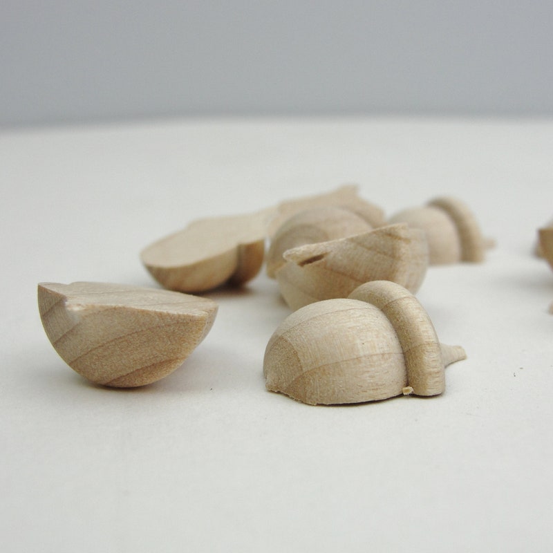Carved Acorns - Etsy