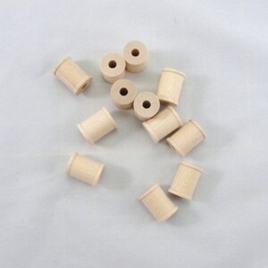 Little Wooden Spools 1 Inch, Wood Spool, 1" Spool, One Inch Spool, Set ...