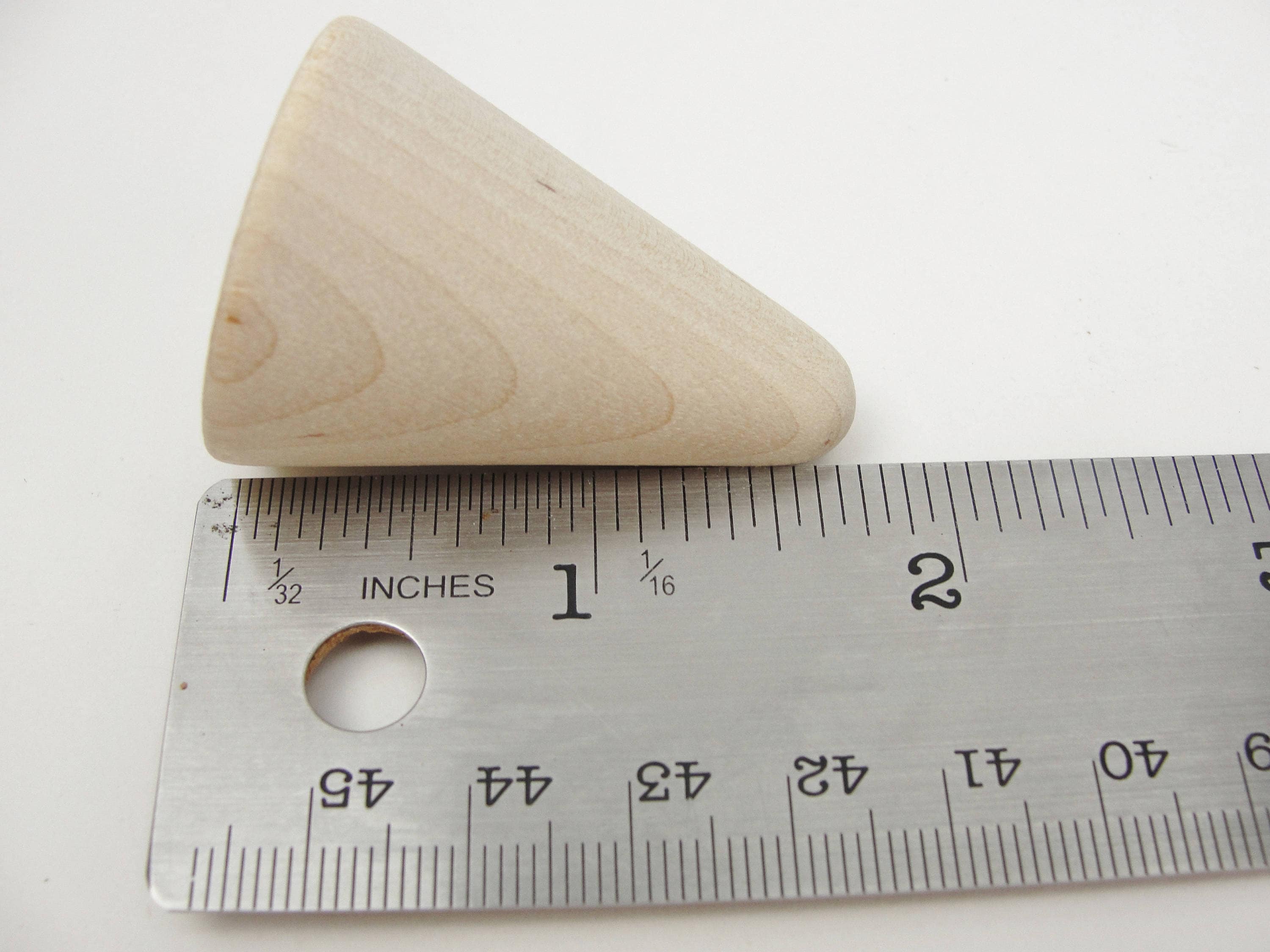 5 Wooden Cones 1 3/4" Tall, Wooden Contemporary Christmas Tree ...
