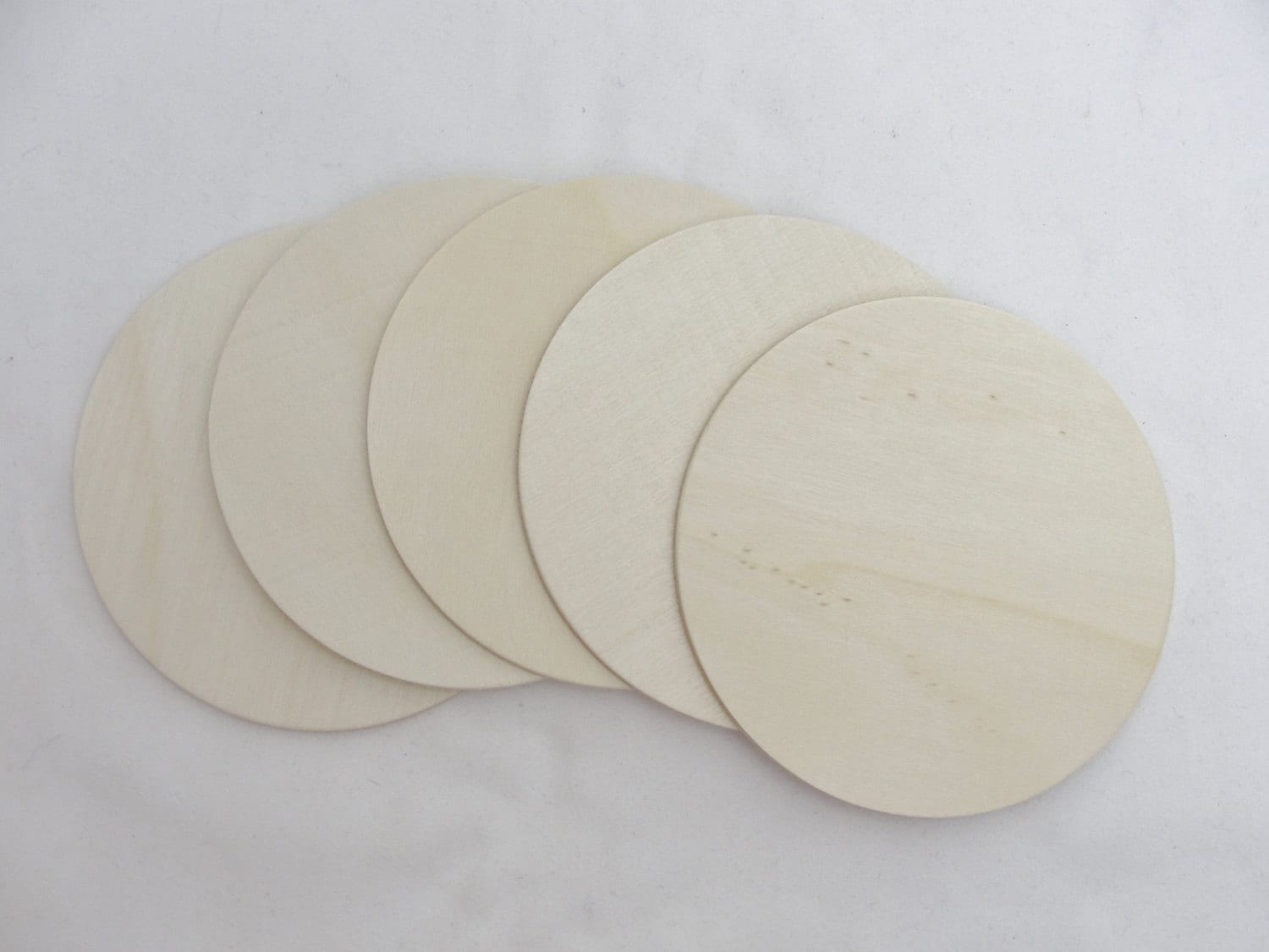 5 Wooden Circle Discs Wood Disk 5 X 1/8 Thick - Etsy