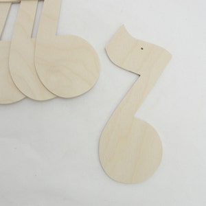 Large music note ornament DIY music note set of 5 | Etsy