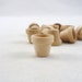 Split Wooden Flower Pot Miniature 1 1/8" Tall Unfinished DIY Set of 6 ...