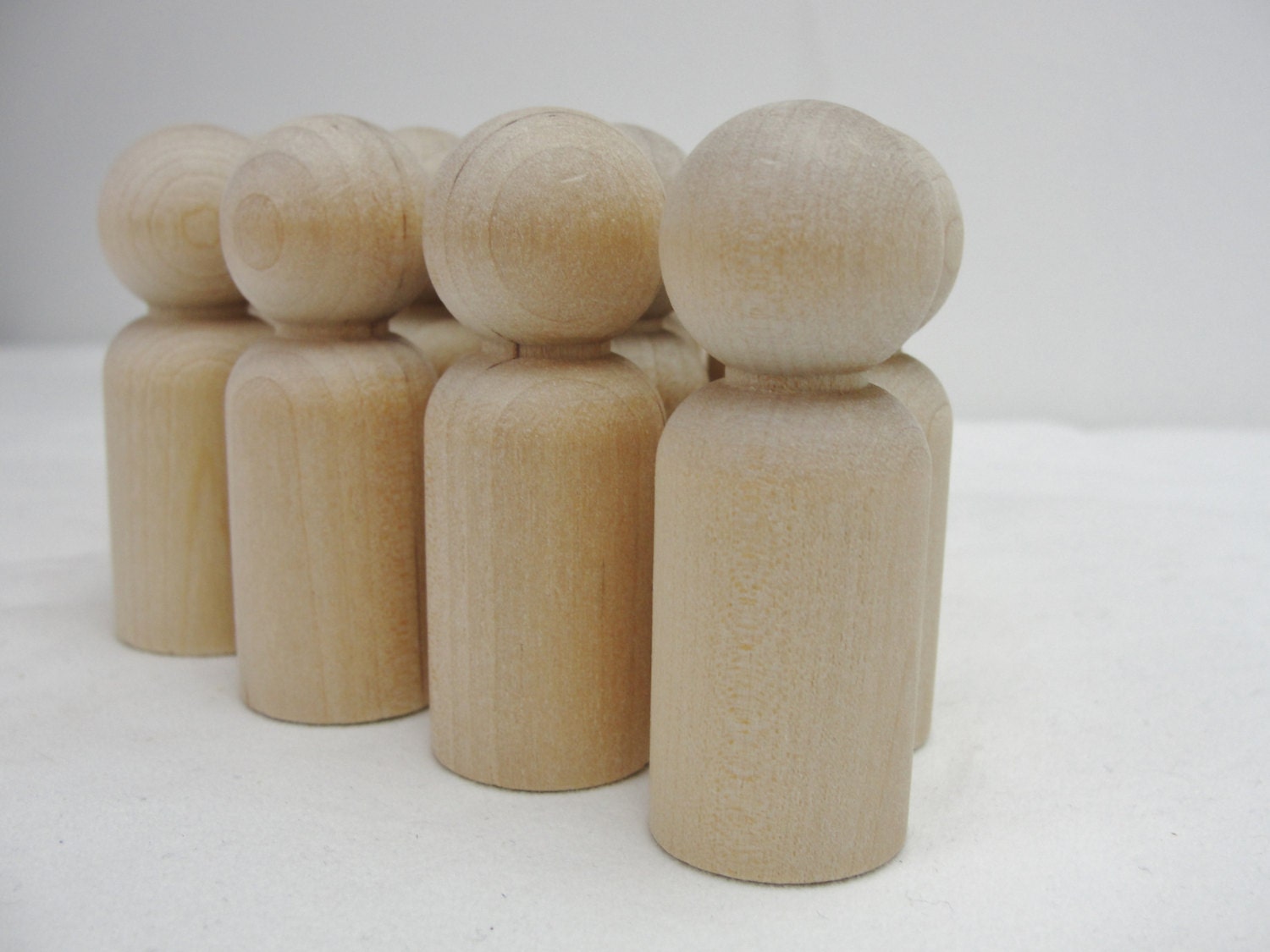 Wooden Peg People Peg Dad Unfinished DIY Set of 20 - Etsy