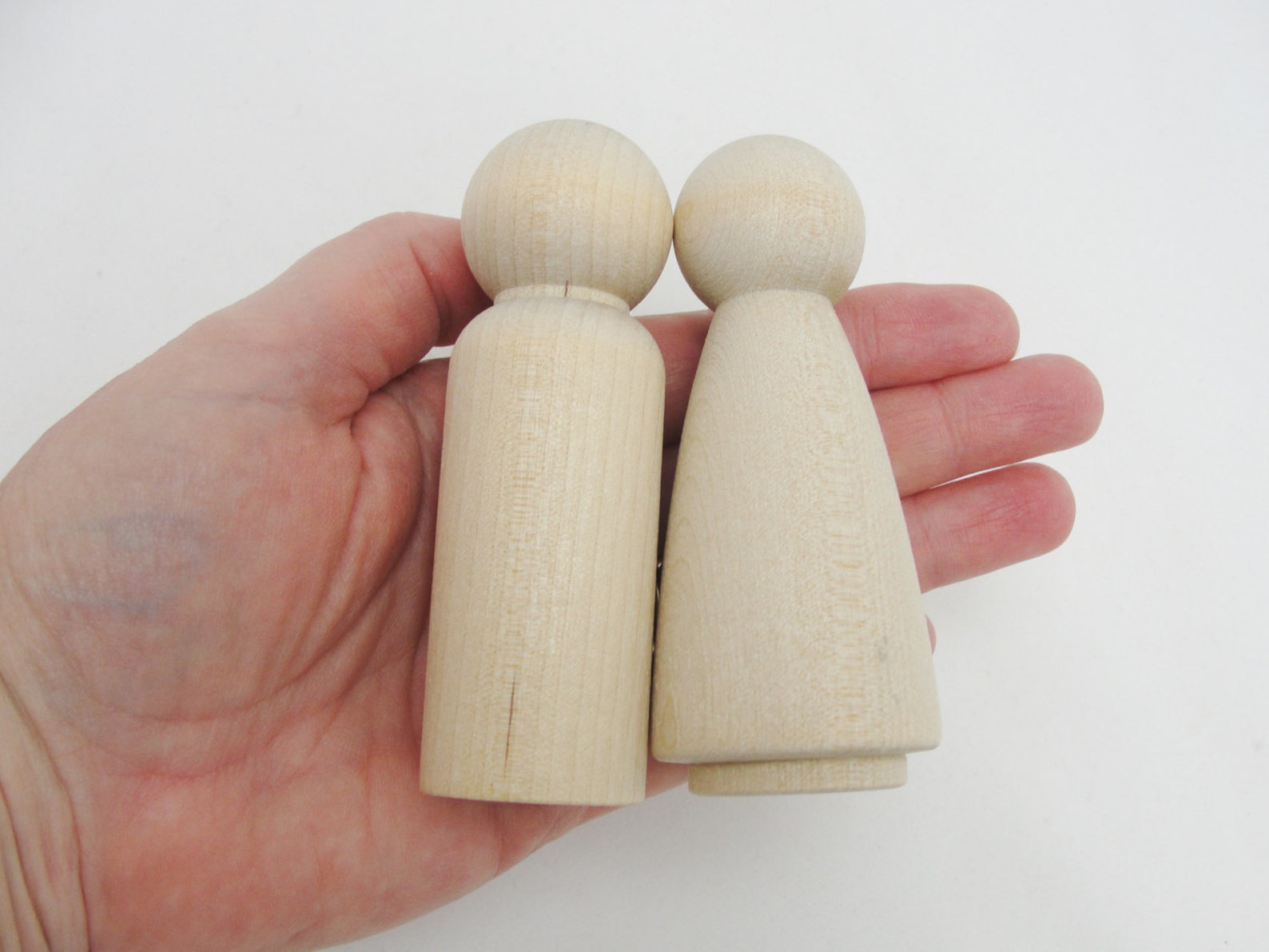 Large Wooden Peg People Man Unfinished DIY Set of 20 - Etsy