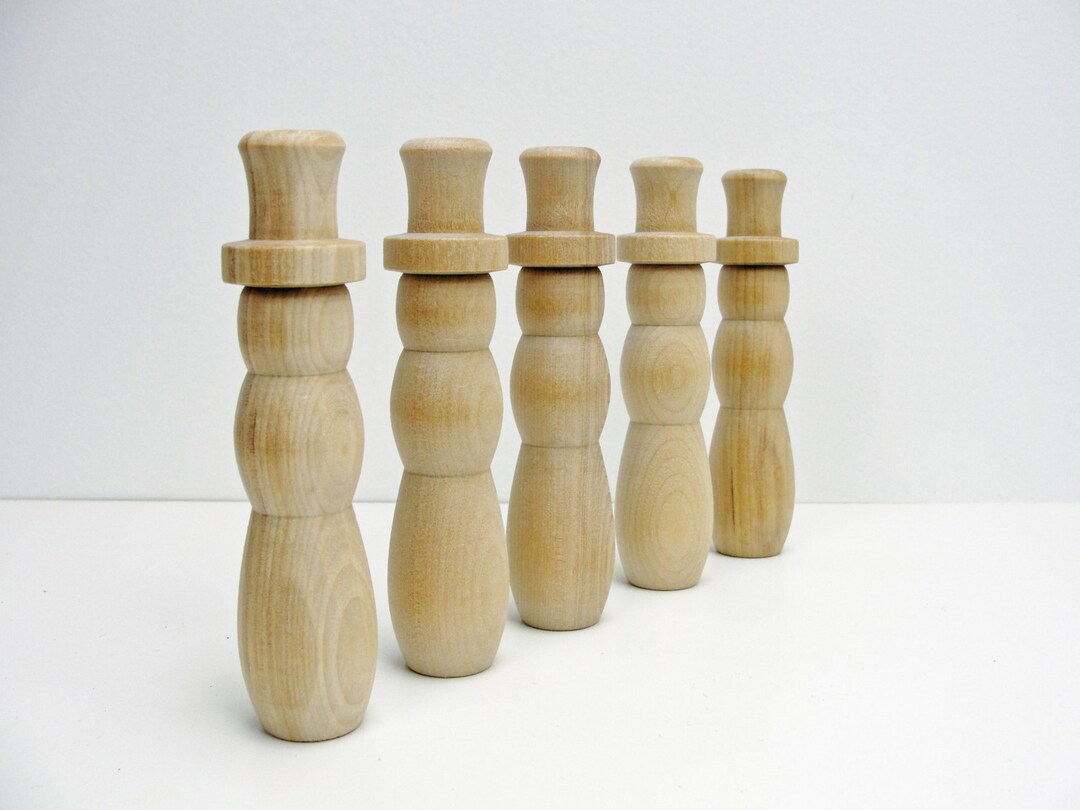 Turned Wooden Snowman, Unfinished Wooden Snowmen, Diy Wood Snowmen 5 1/ ...