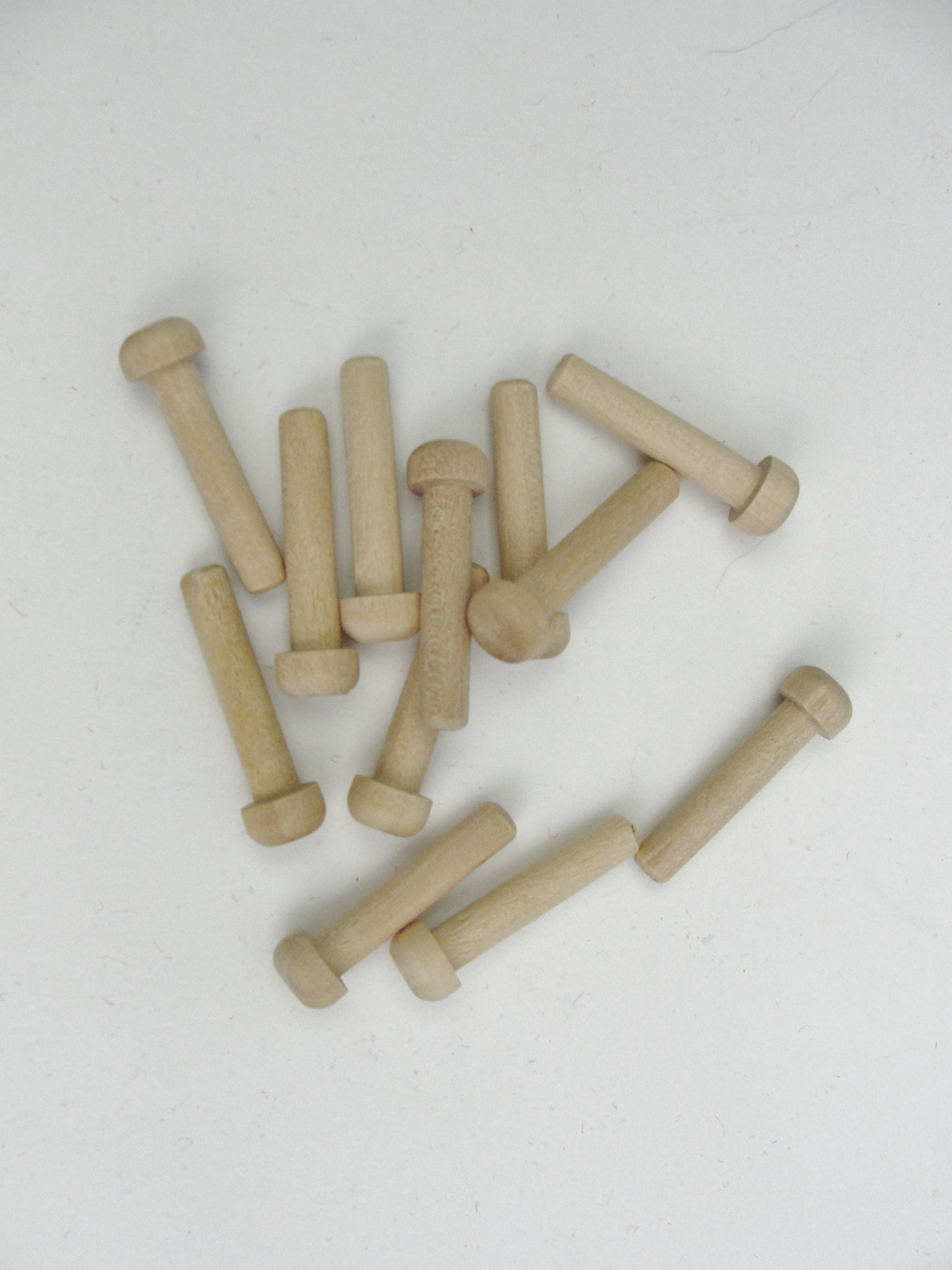 Short Wooden Peg 1 1/4 Toy Axle Unfinished DIY Set of 12 - Etsy Canada
