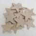 12 Traditional 2 Inch (2") Wooden Stars, 2" X 1/4" Wood Star ...