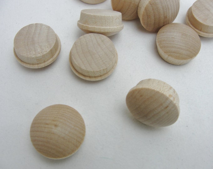 Wood Plugs, Button Plug, Furniture Plug, Mushroom Dollhouse, Screw Hole ...
