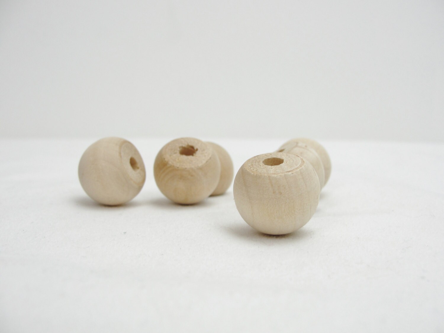 Wooden Ball Knob 3/4 .75 Inch Ball Knob Solid Wood Set - Etsy