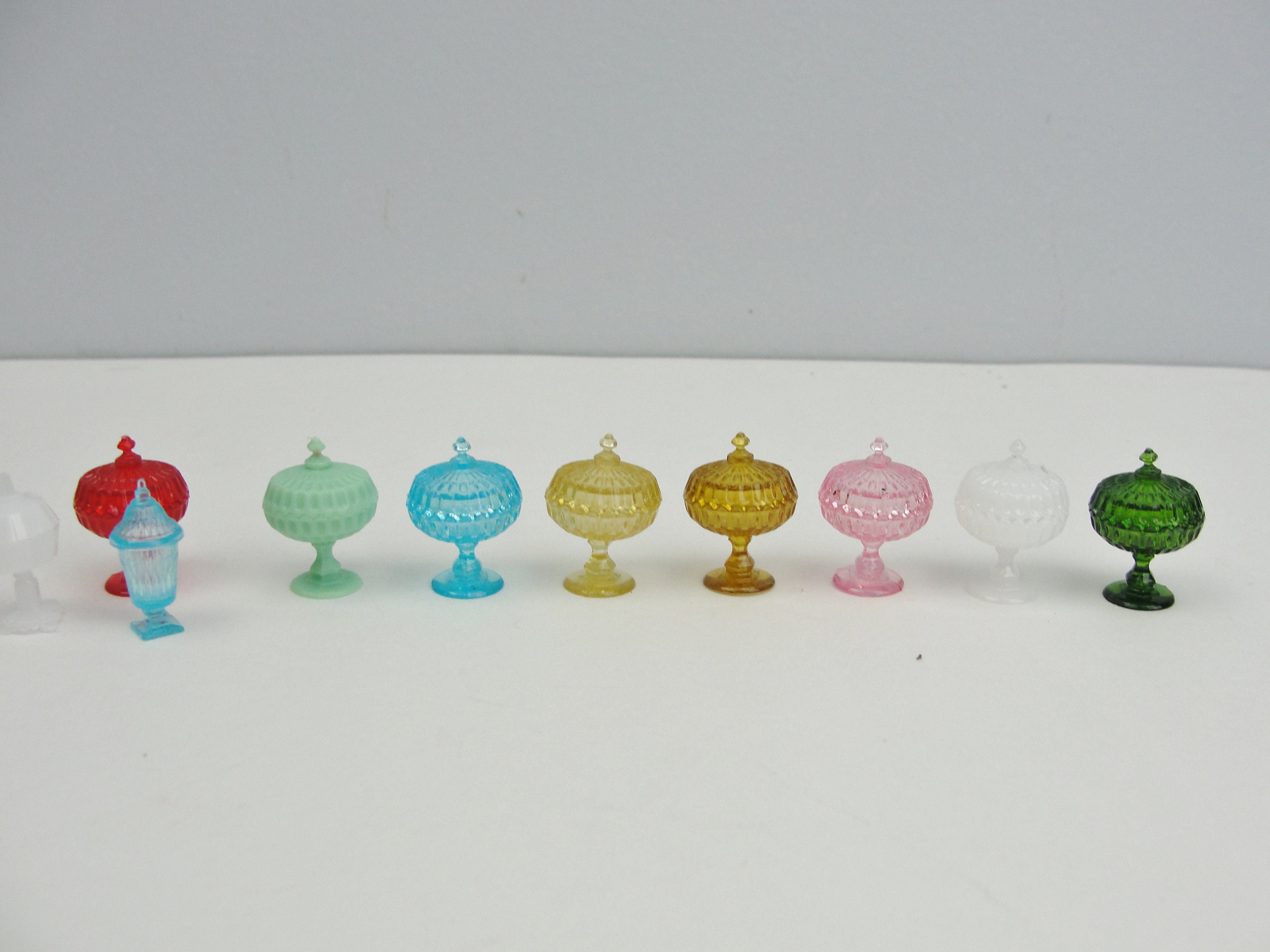 Dollhouse Miniature Candy Dish Set Choose Your Color - Etsy