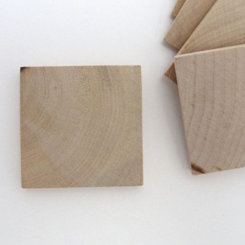 Wooden Tiles Wooden Squares 2 Inch 2 by 1/4 - Etsy