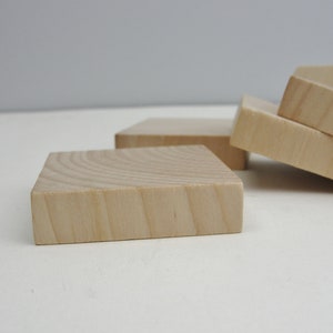 6 Chunky Wooden Squares 2 Inch (2") Wide 1/2" Thick Unfinished - Etsy