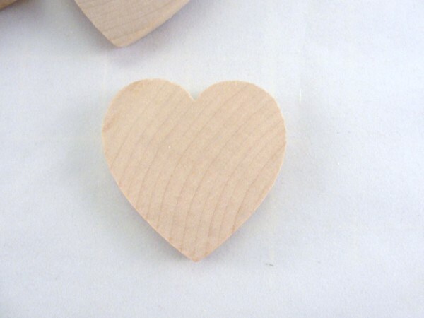 50 Chunky Wooden Hearts 2 Inch 2 Wide 1/2 Thick - Etsy