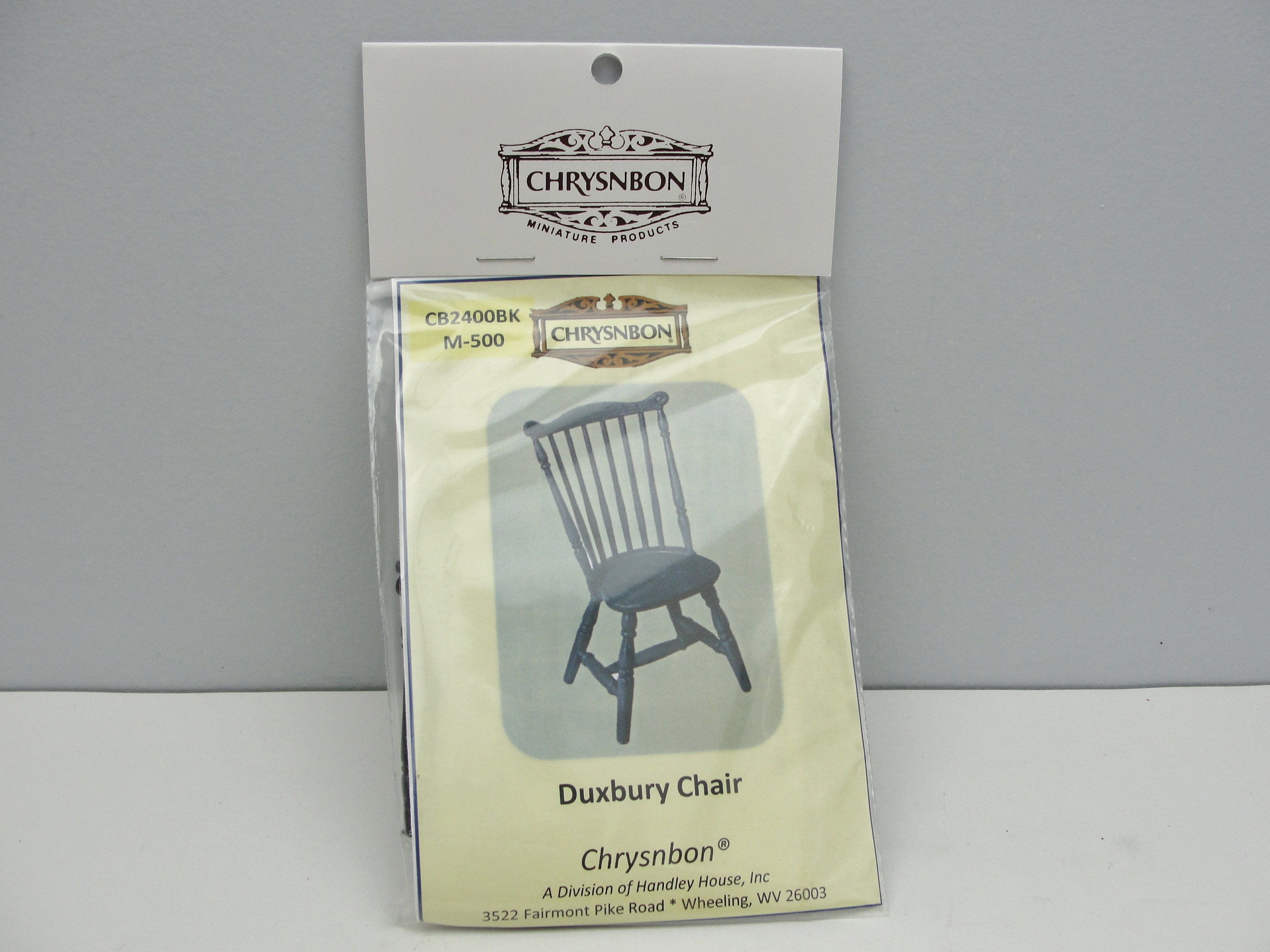 Miniature Duxbury Chair Kit Dollhouse Furniture Choose Black or Brown ...