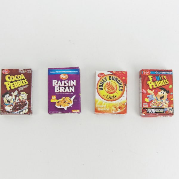 Dollhouse Miniature Cereal Box Etsy