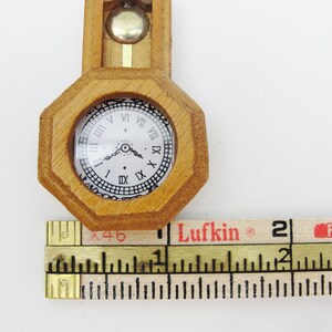 Dollhouse Miniature Pendulum Clock - Etsy