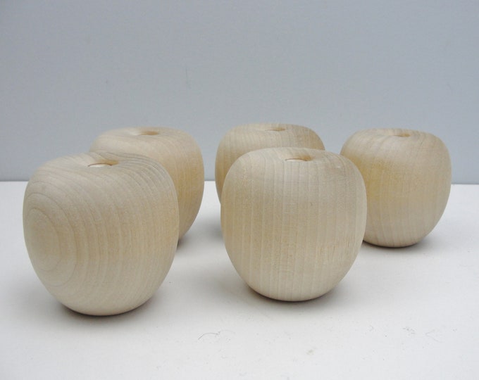 Wooden Apples - Etsy