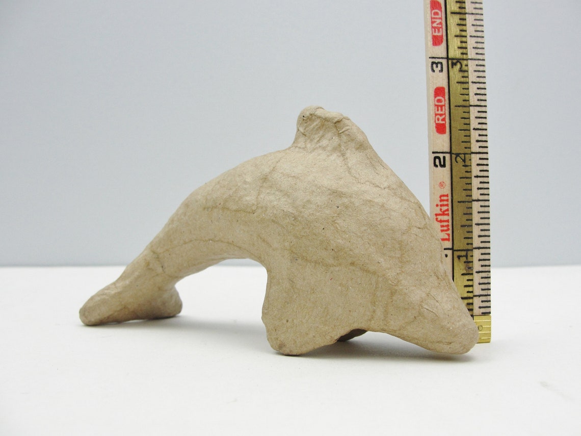 Small Paper Mache Dolphin - Etsy