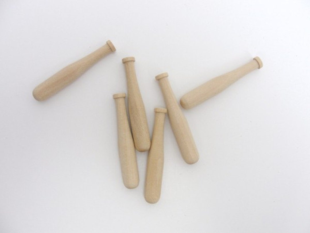 12 Miniature Baseball Bats 2" Add on Baseballs or Softballs - Etsy
