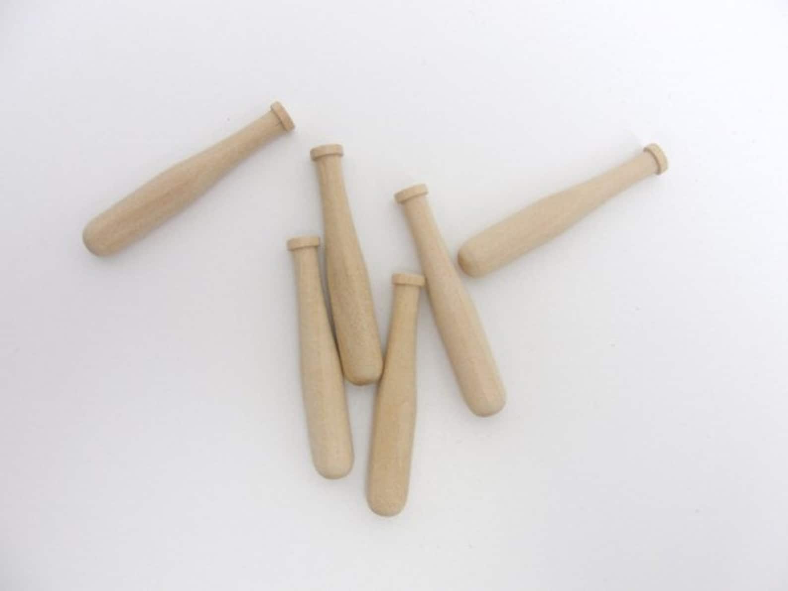 12 Miniature Baseball Bats 2" Add on Baseballs or Softballs - Etsy