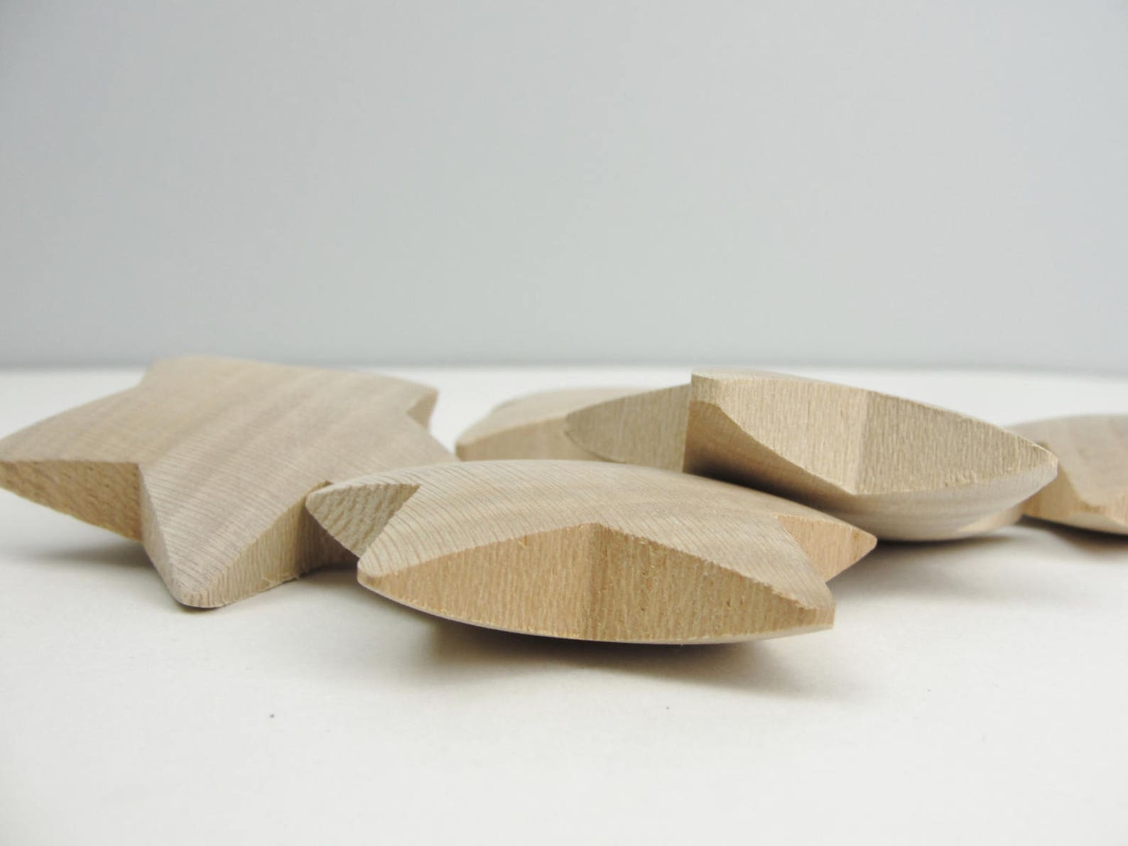 6 Wooden Puffy Stars 2 1/4" - Etsy