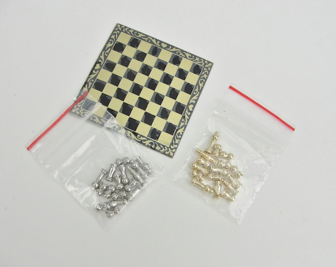 Miniature Dollhouse Chess Set - Etsy