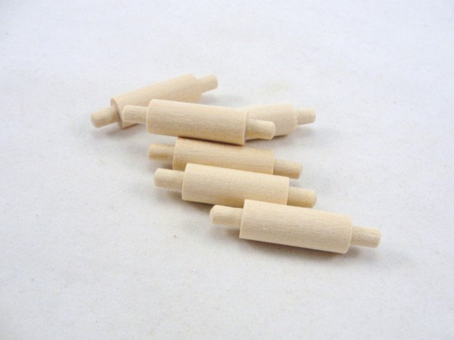 Miniature Rolling Pin, Dollhouse Rolling Pin, Set of 6 Unfinished - Etsy